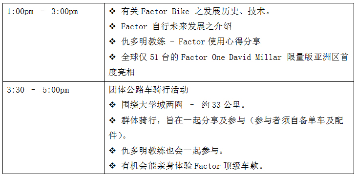 仇多明与你在广州大学城见证Factor One David Millar限量版亮相 - 美骑网|Biketo.com